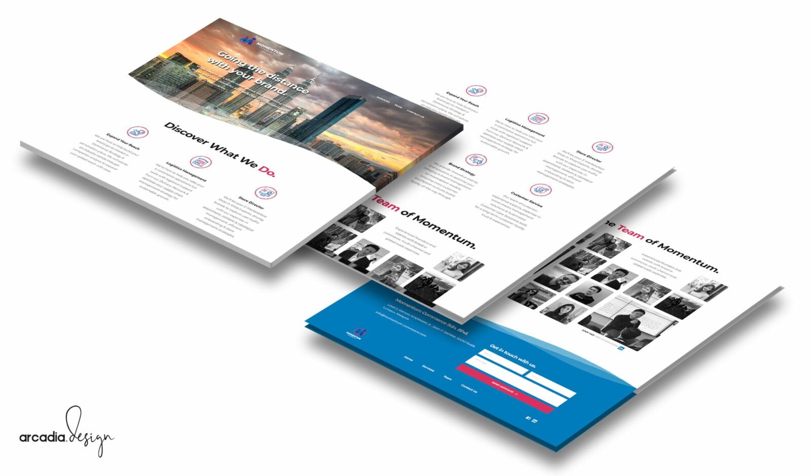 web design portfolio | arcadia design